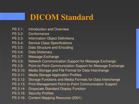 Ppt Hl7 May 2001 Working Group Meeting Dicom Tutorial Introduction To Dicom Powerpoint