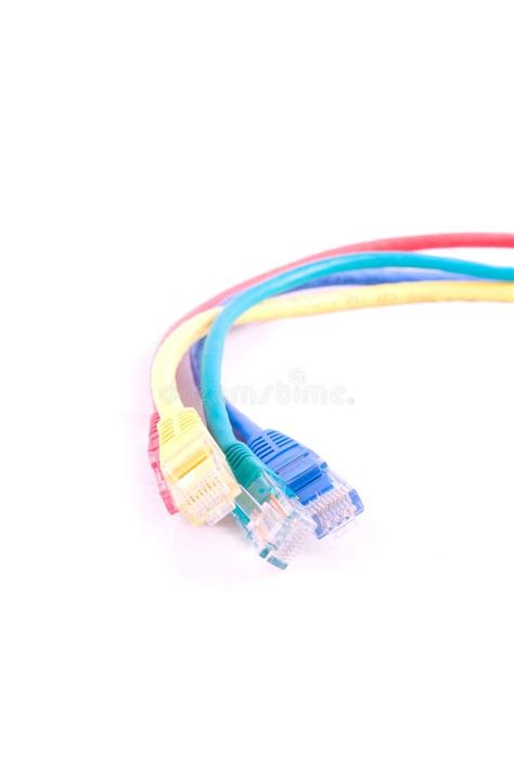 Network Cable Patch Cord Stock Photo Image Of Switch