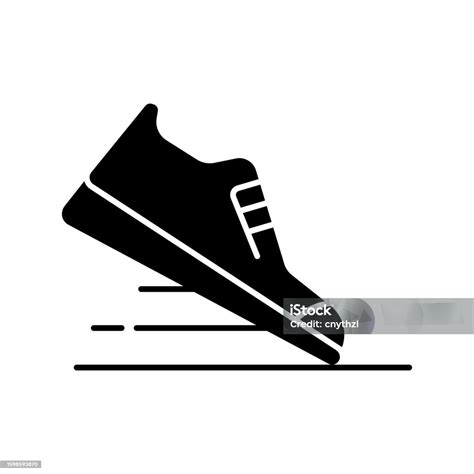 조깅 아이콘 솔리드 스타일 웹 페이지 모바일 앱 Ui Ux 디자인을 위한 벡터 아이콘 디자인 요소 고체에 대한 스톡 벡터 아트 및 기타 이미지 Istock