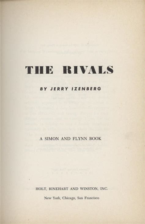 The Rivals Rare General Sports Books