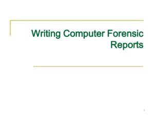 Computer Forensic Report Example Free Report Examples