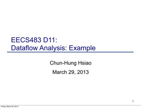 pdf eecs483 d11 dataflow analysis example · eecs483 d11 dataflow