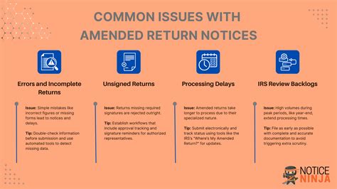 How To Fix Common Issues With Amended Return Notices Notice Ninja