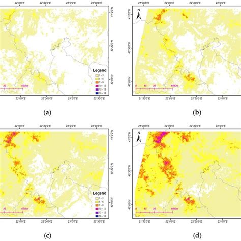 The Cloud Frequency Per Pixel Ie The Number Of Cloudy Dates For