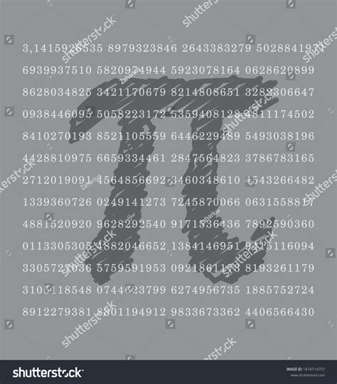 Number Pi Numerical Sequence Stock Vector Royalty Free Shutterstock