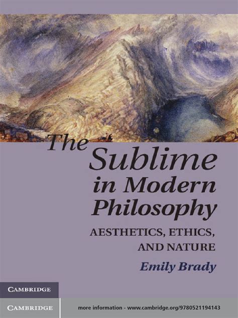 The Sublime In Modern Philosophy Aesthetics Ethics And Nature By