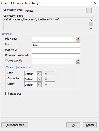 Alpha Anywhere Create A Connection String