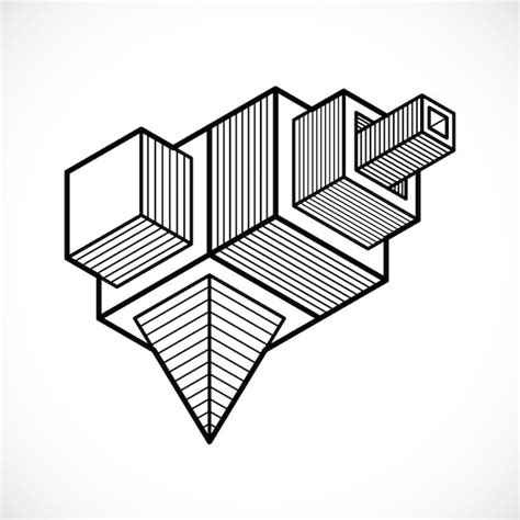 Premium Vector Isometric Abstract Vector Shape