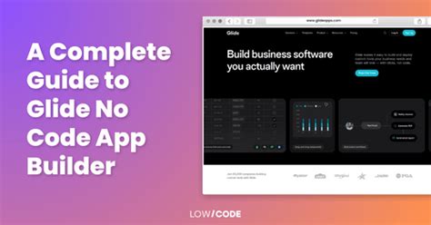 Glide Apps A Complete Guide To Glide App Development