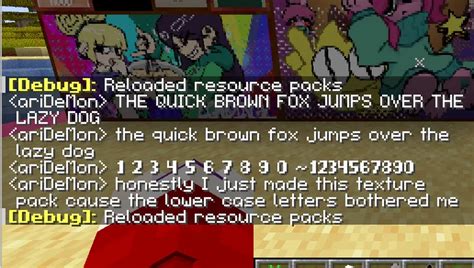 My Handwriting But As A Font Minecraft Texture Pack