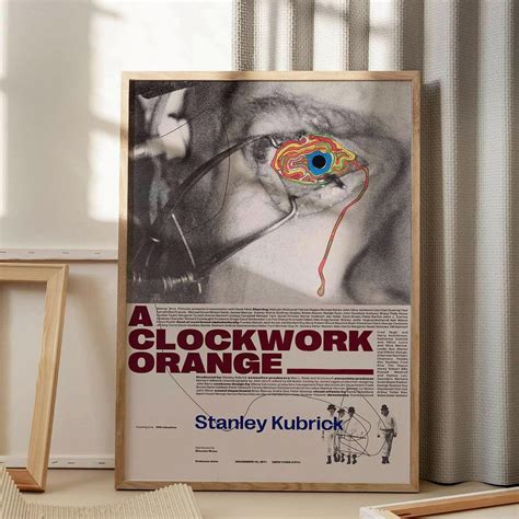 A Clockwork Orange Poster Stanley Kubrick Minimalist Art Digital