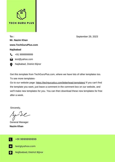 Modern Create Free Letterhead Docx Word PDF