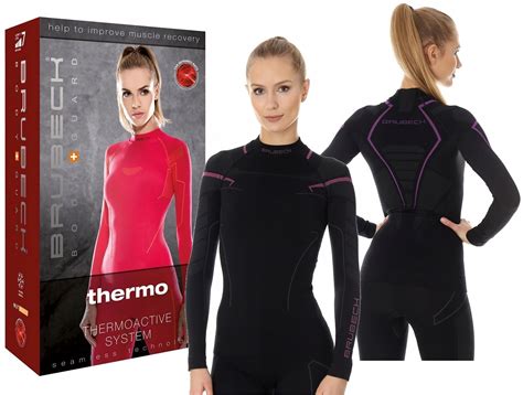 Brubeck Thermo Damska Dopasowana Koszulka Termiczna Turystyczna Bluza Xl
