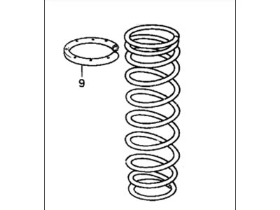 52441-SH0-A01 - Genuine Honda Spring, Rear