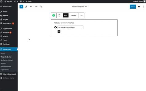 Widget Editor Activatingdeactivating Widgetsblocks In A Single Area