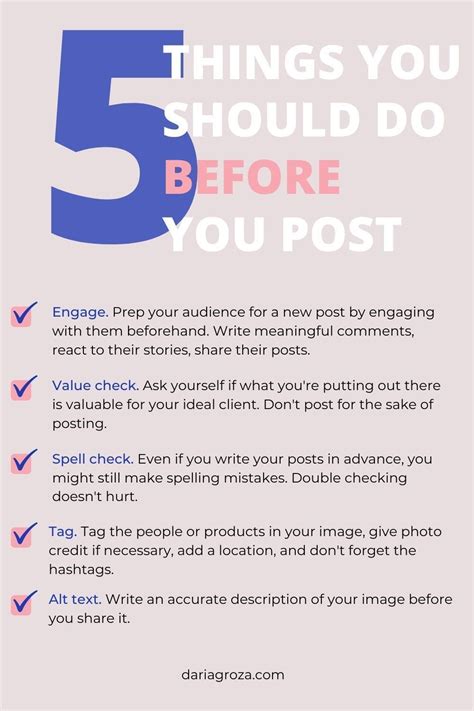 5 things you should do before you post social media marketing content