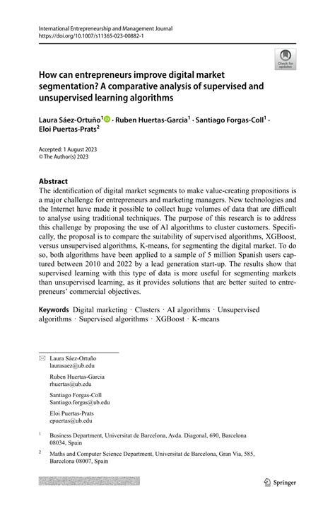 Pdf International Entrepreneurship And Management Journal How Can