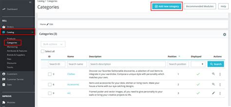 how to add and create menu in prestashop theme webibazaar