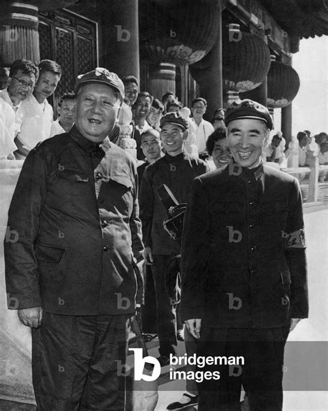 Image Of Mao Zedong And Lin Piao On Tien An Men Square