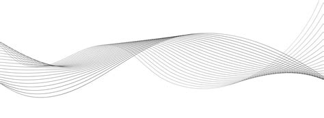 Curve Wave Seamless Pattern Line Art Striped Graphic Template Vector Illustration