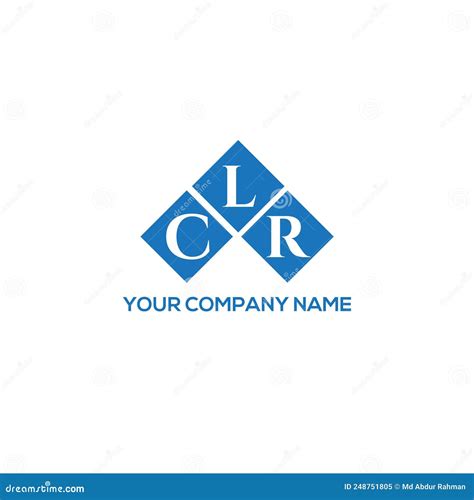 Clr Letter Logo Design On White Background Clr Creative Initials Letter Logo Concept Clr