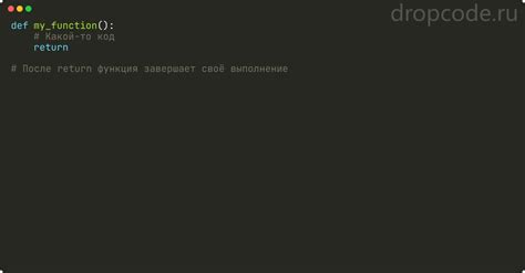 Как остановить выполнение функции в Python