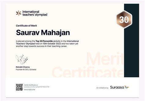 Saurav Mahajan On Linkedin Surasa Internationalteachersolympiad