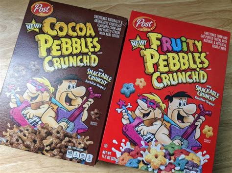 Review: Post - Cocoa and Fruity Pebbles Crunch'd Cereals