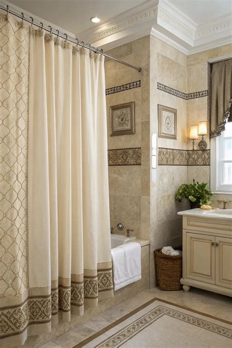 Top Ideas For Elevating Your Shower With Tall Curtains Light And Layer