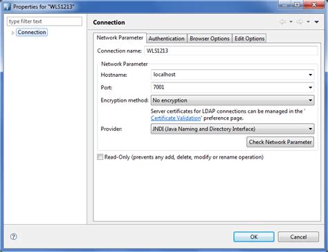 Connect To Weblogic Embedded Ldap Using Ldap Browser Flexagon