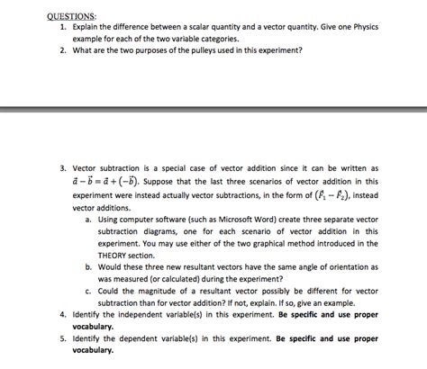 Solved QUESTIONS Explain The Difference Between A Scalar Chegg Com