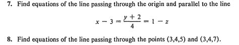 Solved I Find Parametric Equations Of The Line Passing Chegg