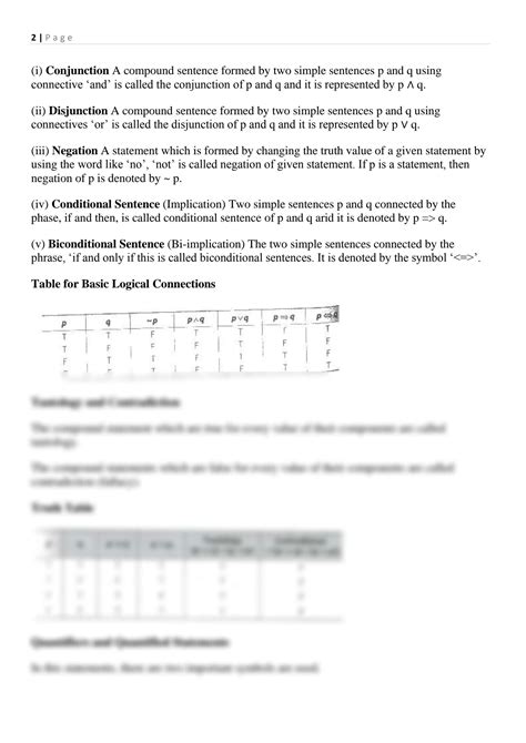 Solution Mathematics Mathematical Reasoning Notes Cheatsheet Class 11 Studypool