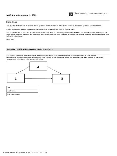 practice exam 1 mcrs october 2022 versie 7 10 22 pdf level of