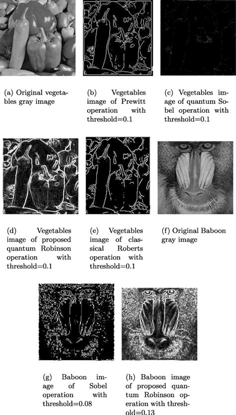 Image Edgde Extraction Simulation Results Of Vegetables And Baboon Images Download Scientific