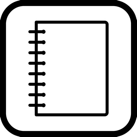 Spiral Notebook Icon Design Vector Art At Vecteezy