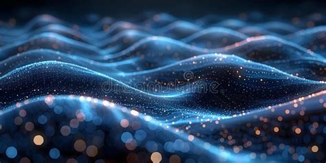 Rendering Of A D Technology Network With Interconnected Dots And Lines Concept 3d Technology
