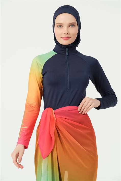 Ombre Desenli Etek Pareo Alfasa