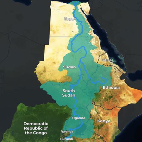 The Nile River Basin Shared By 280 Million People Across 11 Countries