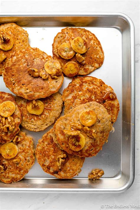 Banana Oat Pancake Recipe With Walnuts