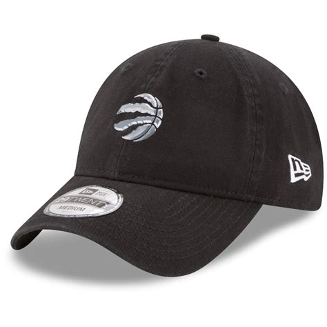 New Era Toronto Raptors Black On Court 29twenty Fitted Hat