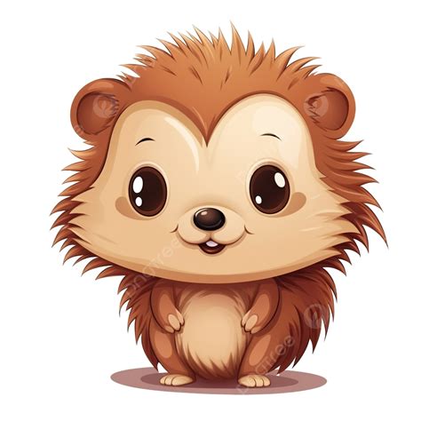 شخصية كرتونية لطيفة للقنفذ تعويذة ابتسامة رسم Png صورة للتحميل مجانا