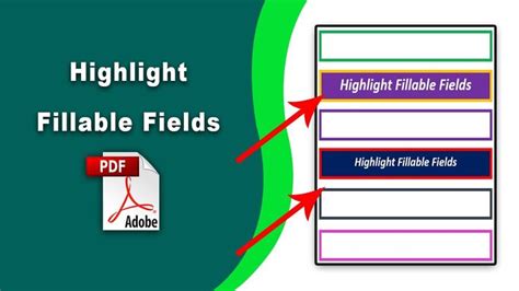 How To Highlight Fillable Fields In Pdf