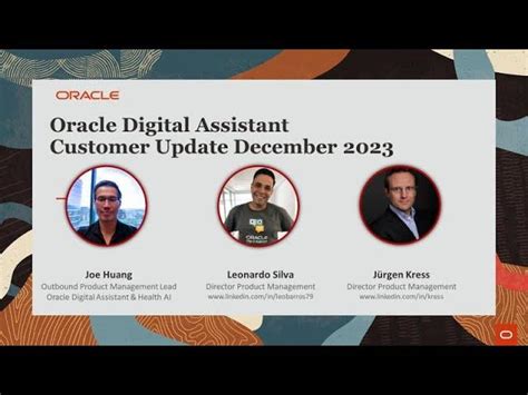 Enhance Conversational Experiences With Oracle Digital Assistant Namrata Ahuja Posted On The