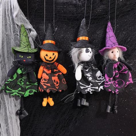 Halloween Pumpkin Ghost Witch Doll Hanging Oranments Ghost Festival