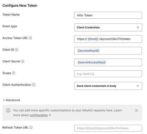 API Infor Nexus Developer Network
