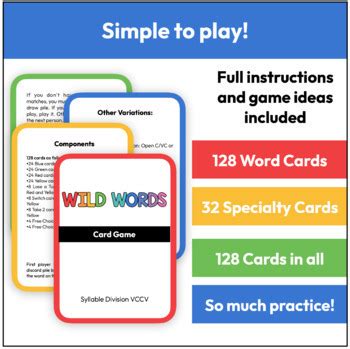 Syllable Types And Syllable Division Structured Literacy Game TPT