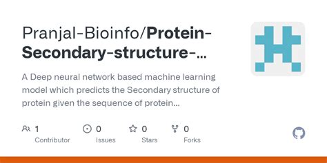 github pranjal bioinfo protein secondary structure prediction a