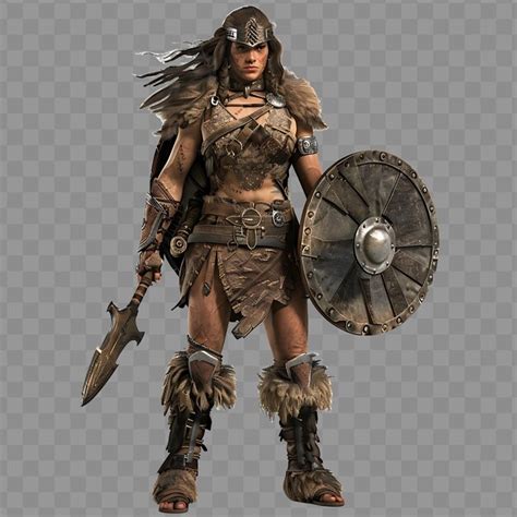 Female Barbarian Conan The Barbarian Style Warrior With Powe Character