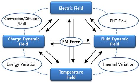 finite element analysis and electrohydrodynamic multiphysics modeling
